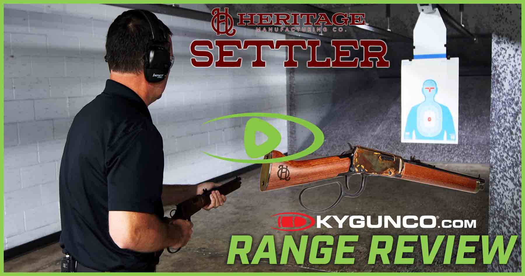 Heritage Settler Mares Leg 22LR Pistol Range Review | KYGUNCO