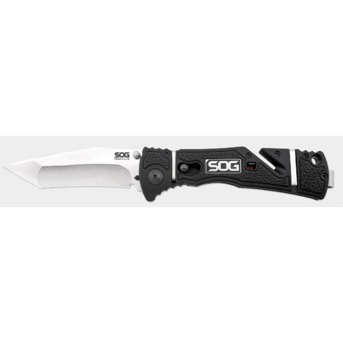 SOG TRIDENT ELITE- STRAIGHT EDGE TANTO SATIN | KYGUNCO