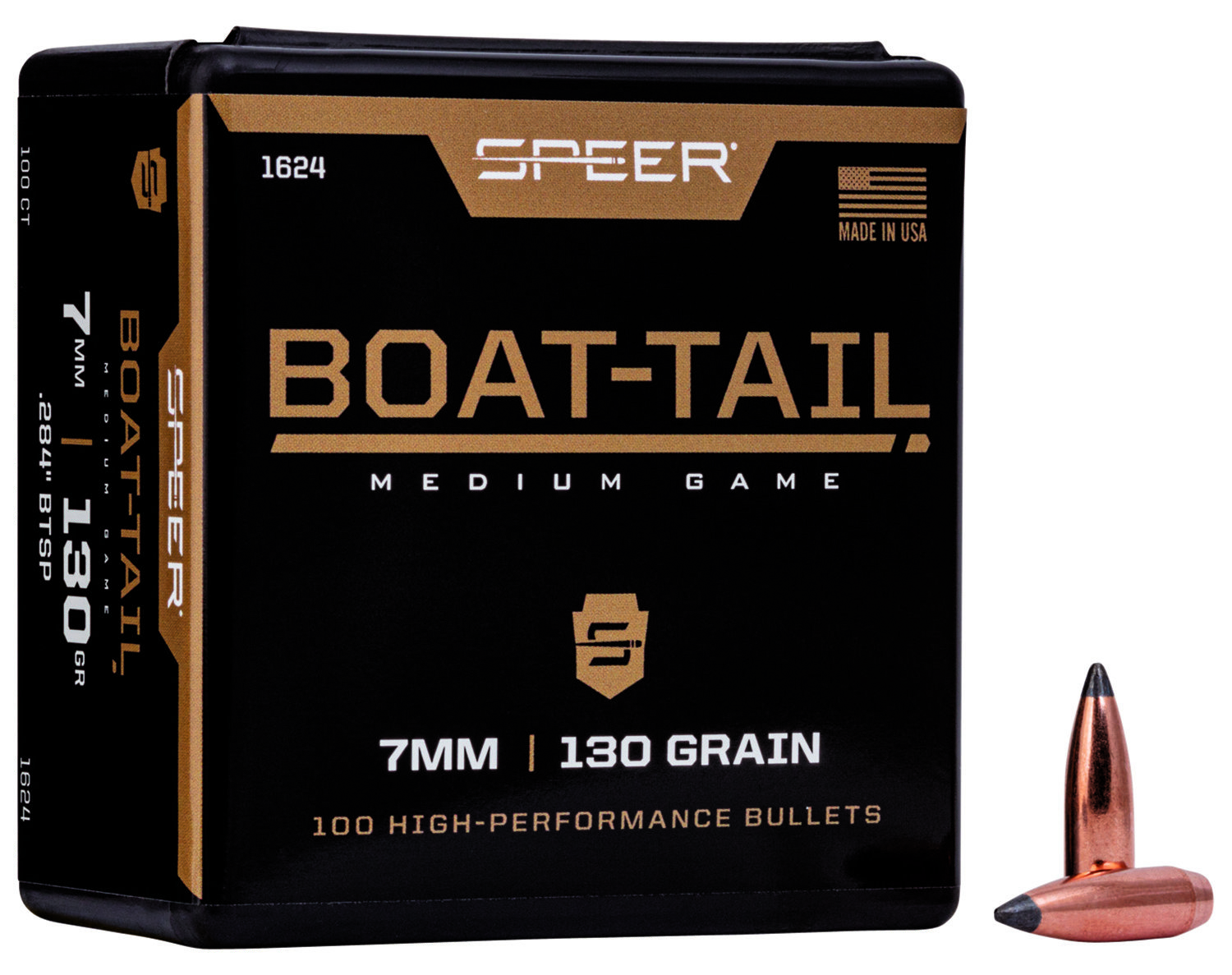 SPEER AMMO 7mm (.284") 130Gr BT SP Bullet | KYGUNCO