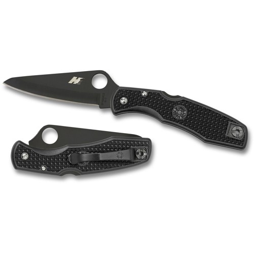 SPYDERCO Pacific Salt Lightweight Blk Blade/H1 Plain Edge | KYGUNCO
