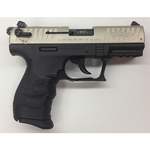 WALTHER ARMS P22 22LR Nickel 3.42ʺ 10rd Threaded Barrel | KYGUNCO