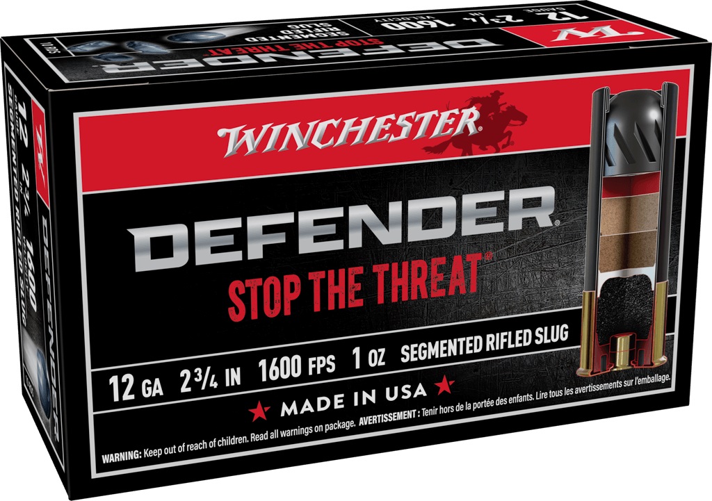WINCHESTER PDX1 Defender 12 Gauge 2-3/4" 1oz 00 Buck Rifled Slug ...