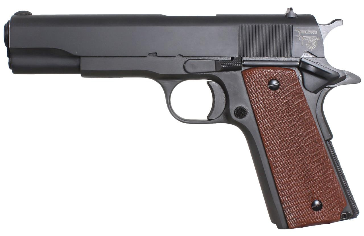TAYLORS AND COMPANY 1911 45 ACP 5" 7rd Pistol - Black / Walnut | KYGUNCO