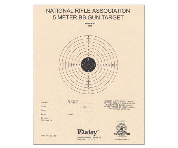 DAISY AIRGUNS 5-Meter BB Targets | KYGUNCO