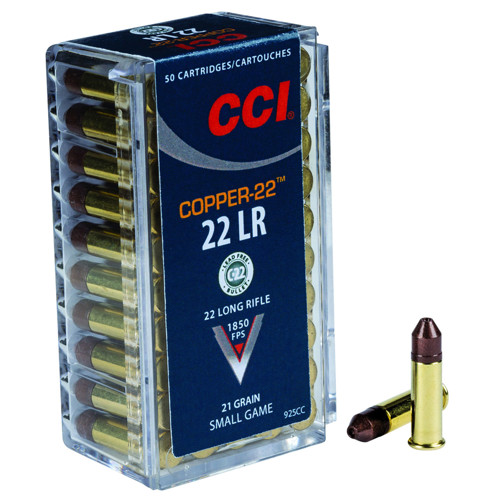 CCI 22 LR Copper-22 21Gr 1850 FPS CHP 50rd | KYGUNCO