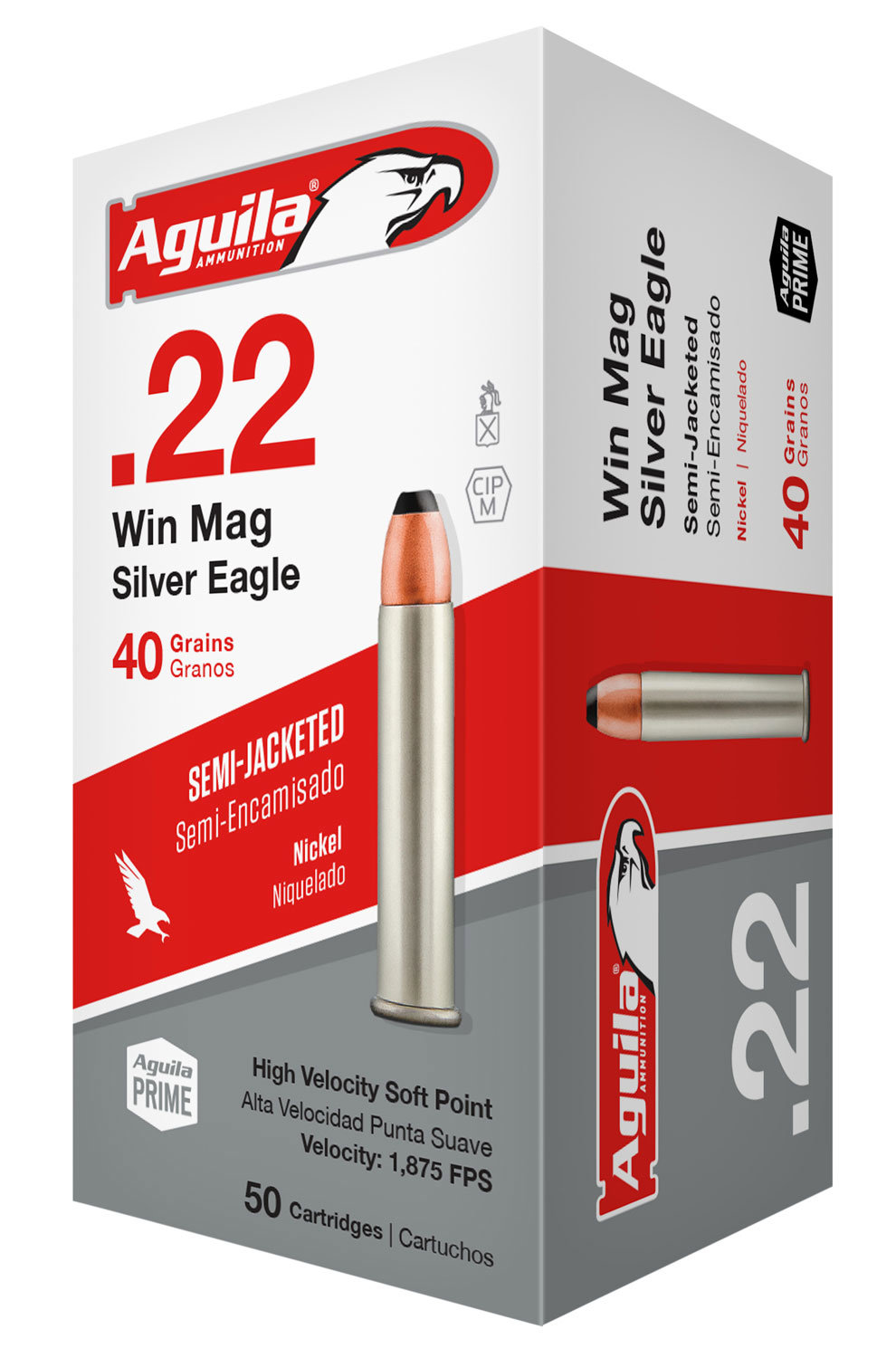 AGUILA AMMO 22 WMR 40Gr SJSP Silver Eagle 50rd » KYGUNCO