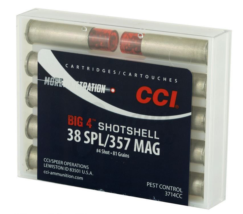 CCI Big 4 38 Special / 357 Magnum 84Gr #4 Handgun Shotshells | 10 ...