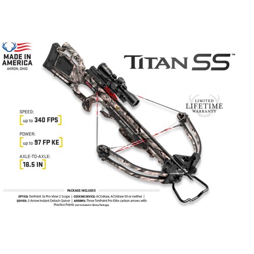 TENPOINT 17 Titan SS Crossbow Pkg w/3X Multi Line | KYGUNCO