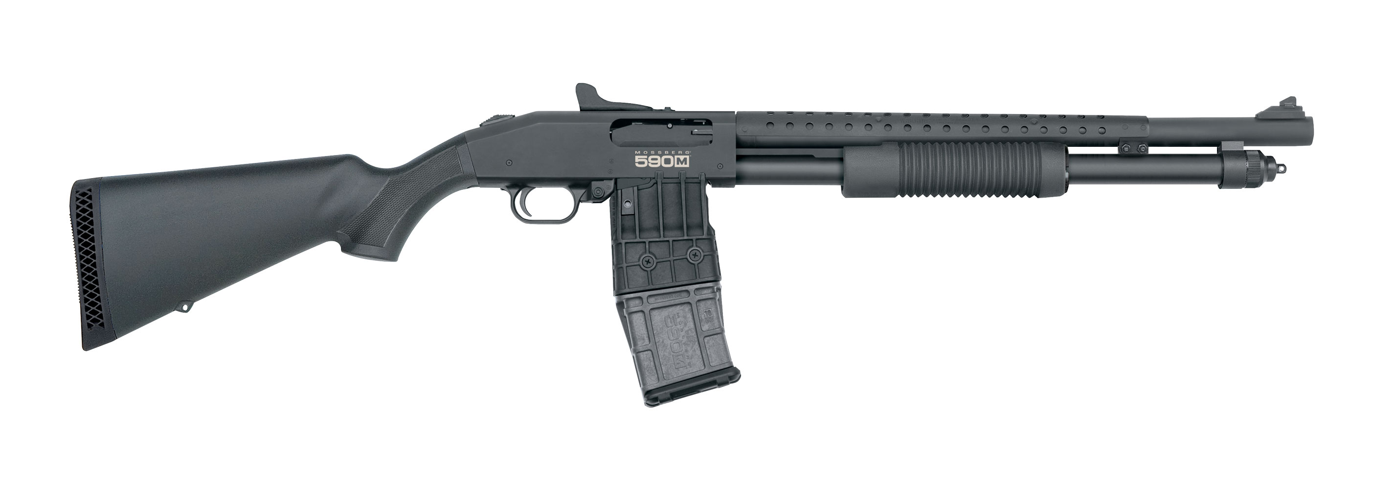 MOSSBERG 590M Tactical 12 Gauge 2.75" 18.5" 10rd Pump Shotgun - Black ...