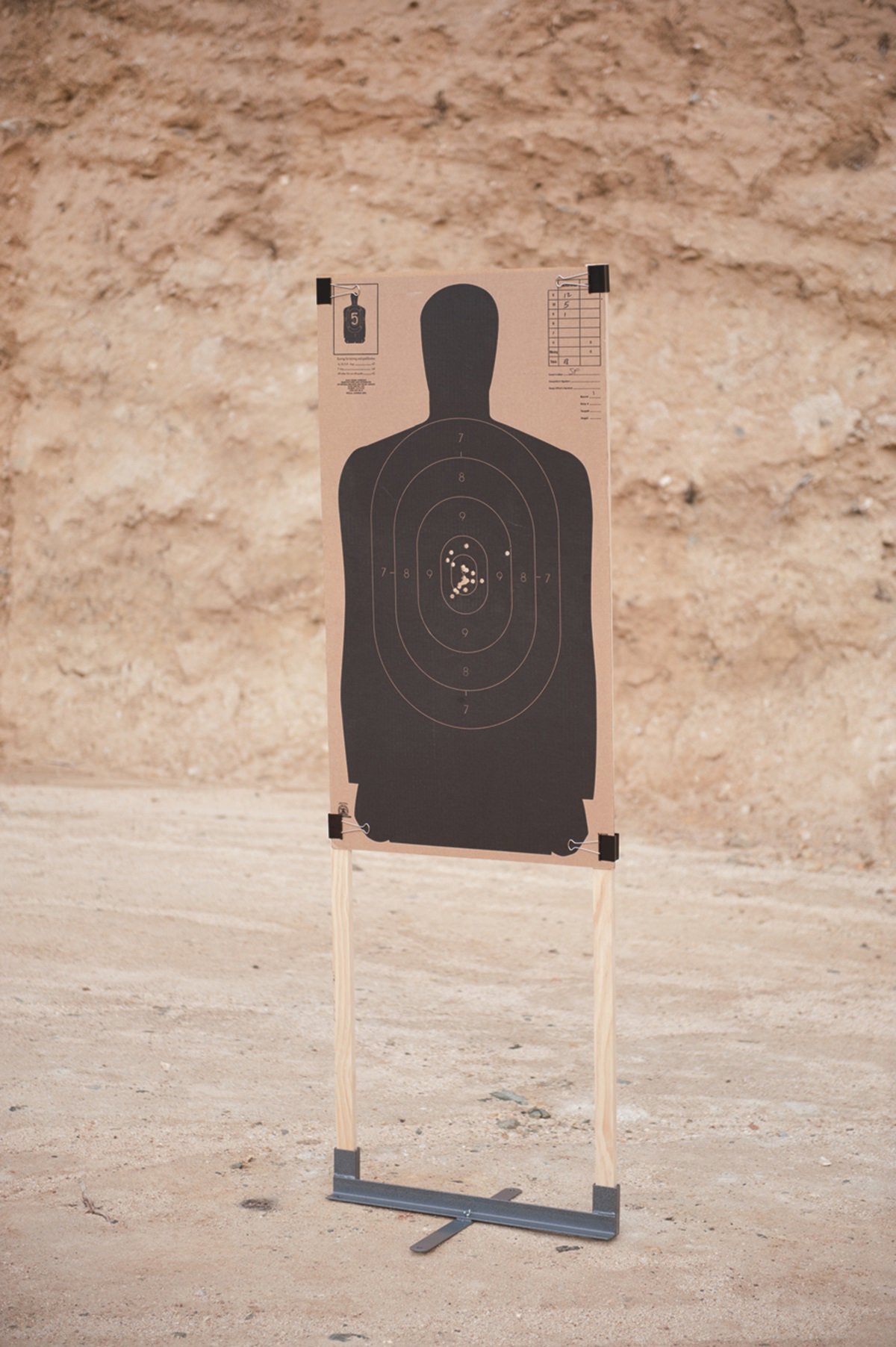 GPS Metal Target Stands 18" Folding, Compact size Gray | KYGUNCO