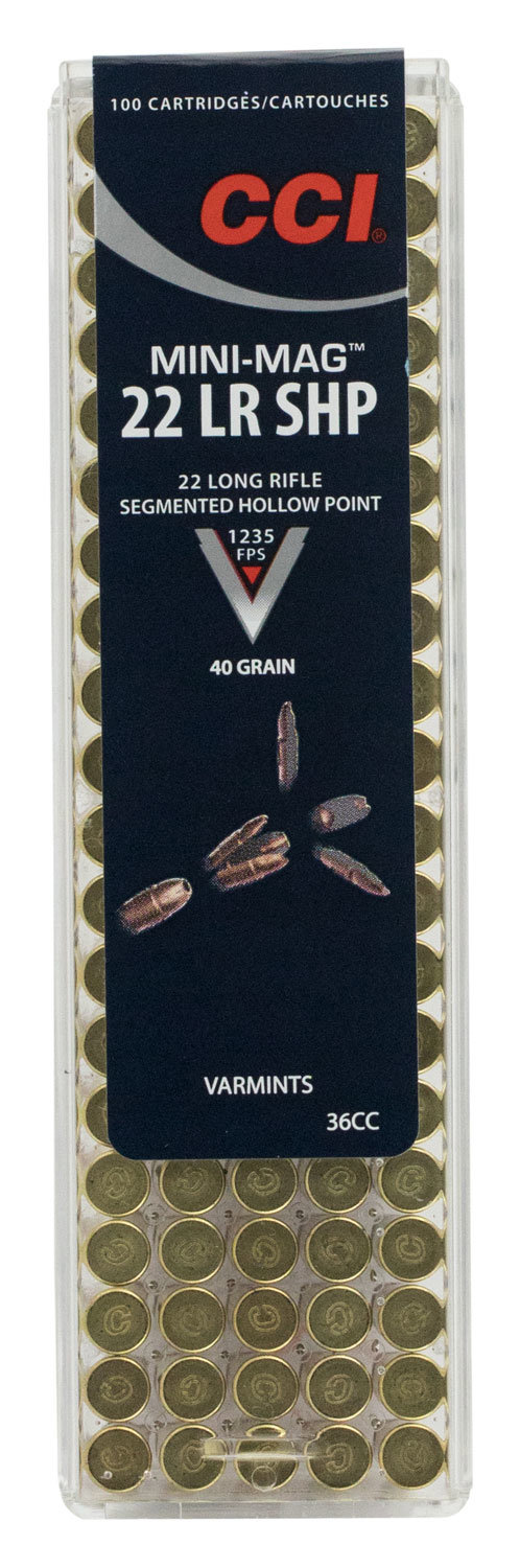 CCI 22 LR Mini Mag 40Gr Segmented HP 100rd » KYGUNCO