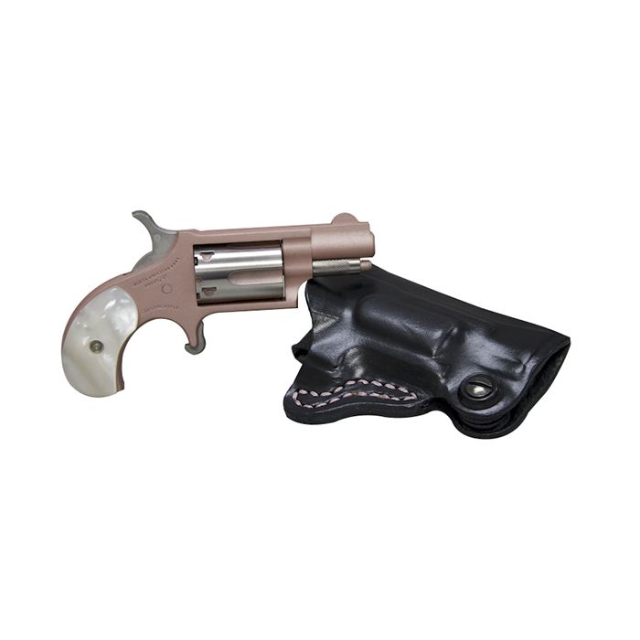 NAA "MOM" 22LR 1.125" 5rd Mini-Revolver w/ DeSantis Leather Holster ...