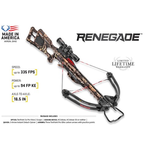 TENPOINT Renegade, Pro-View 2 Scope, ACUdraw 50 MO Country | KYGUNCO
