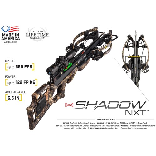 TENPOINT Shadow NXT Pro-View 2 Scope ACUdraw 50 SLED MOCO | KYGUNCO