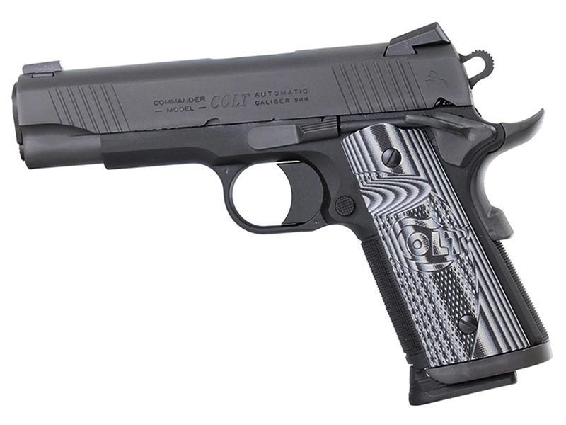 COLT CCU Officers 1911 9mm 4.25" 8+1 Pistol - Black w/ G10 Grips | KYGUNCO