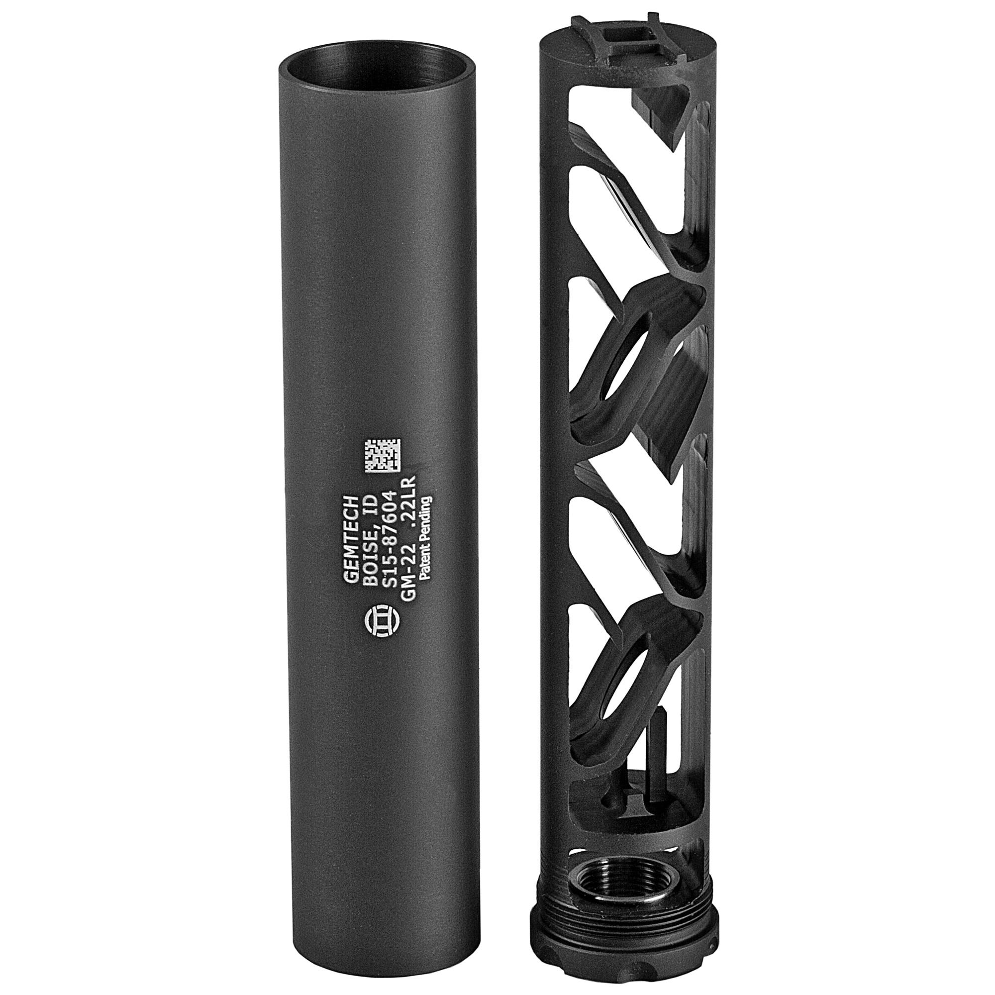GEMTECH GM-22 22LR 5" Direct Thread Silencer / Suppressor - Black | KYGUNCO