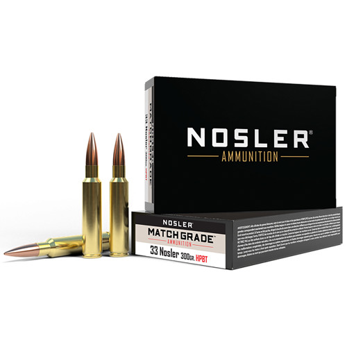 NOSLER 33 Nosler 300Gr Custom Competition 20rd | KYGUNCO