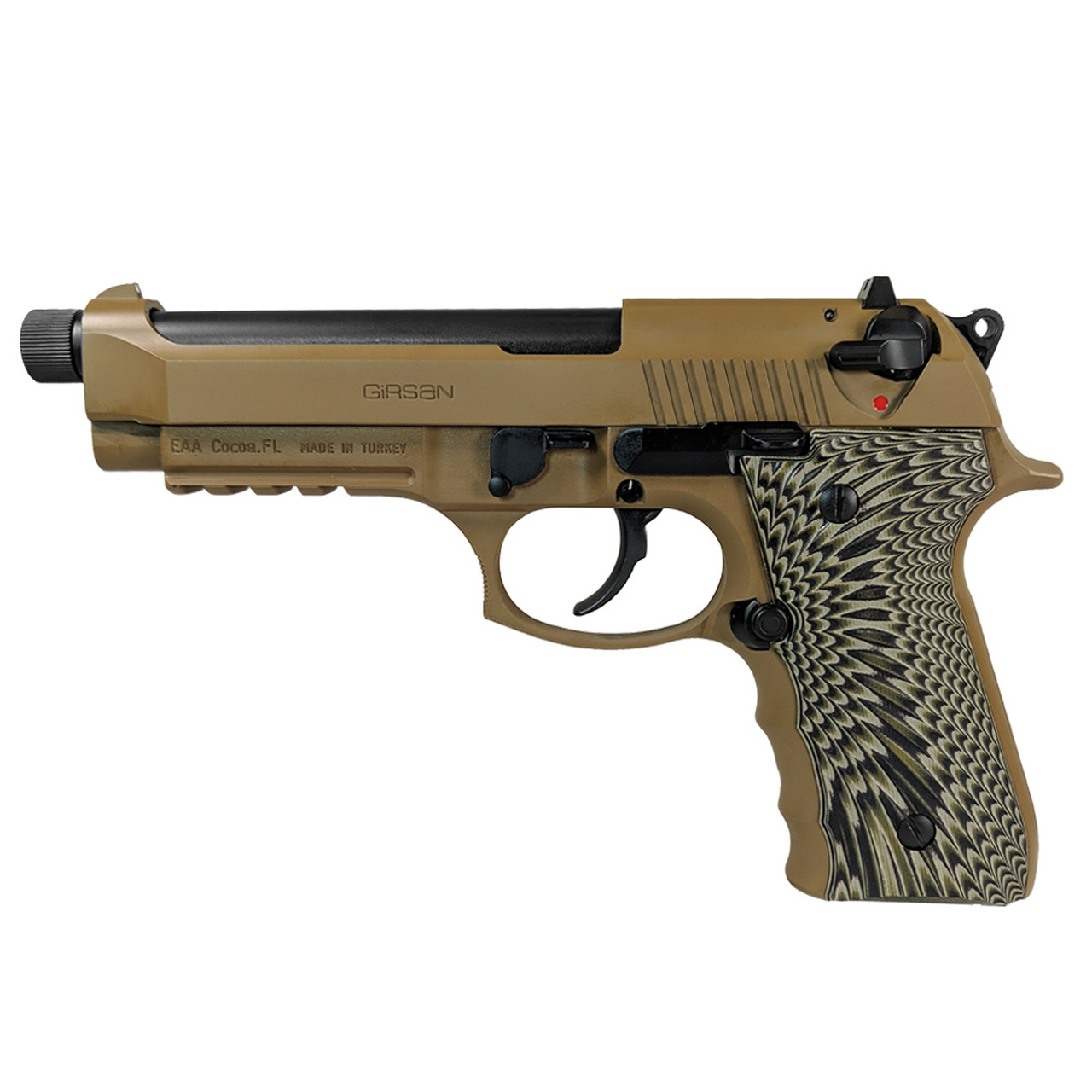 EAA Girsan Regard MC BX 9mm 5" 18rd Pistol w/ Threaded Barrel - FDE ...