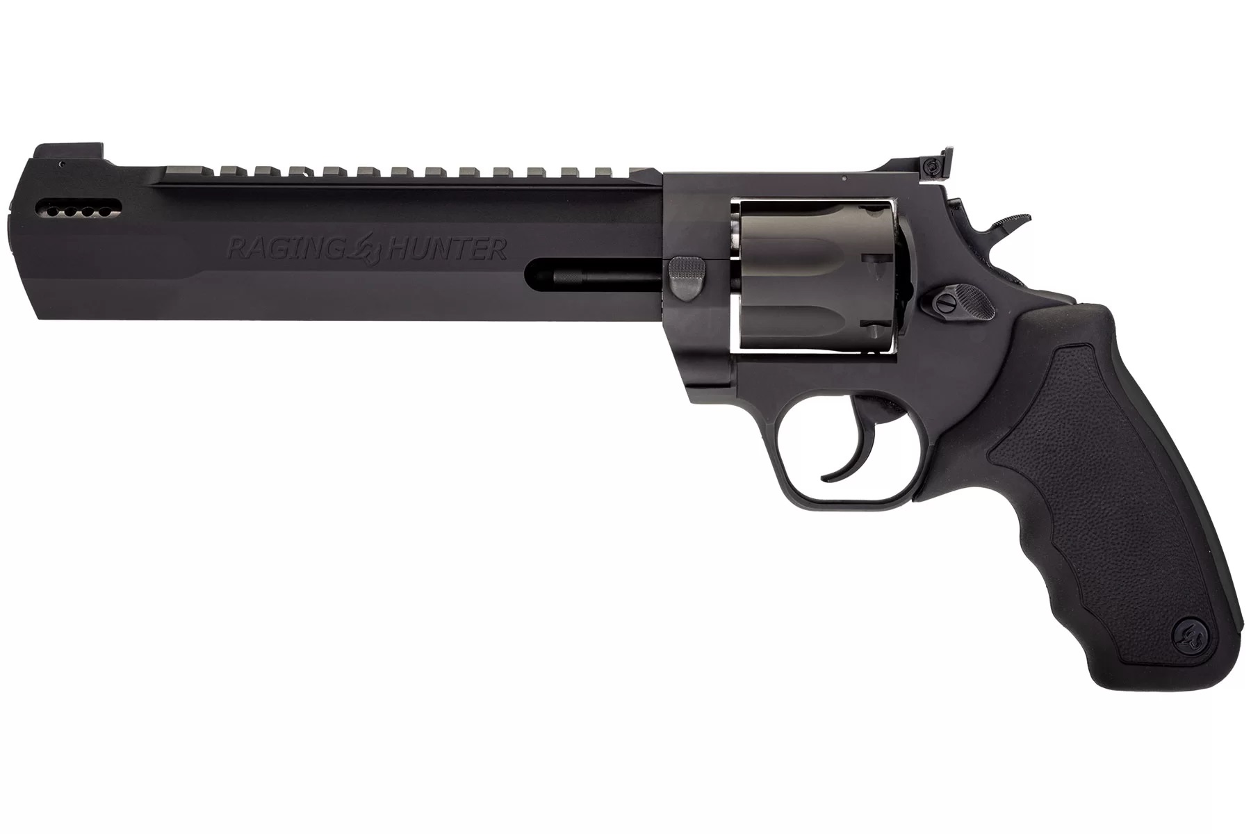 TAURUS Raging Hunter 357 Mag 8.37" 7rd Revolver - Black / Rubber Grips ...