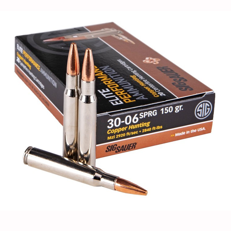 SIG SAUER Elite Series 30-06 Springfield 150gr Solid Copper Rifle ...