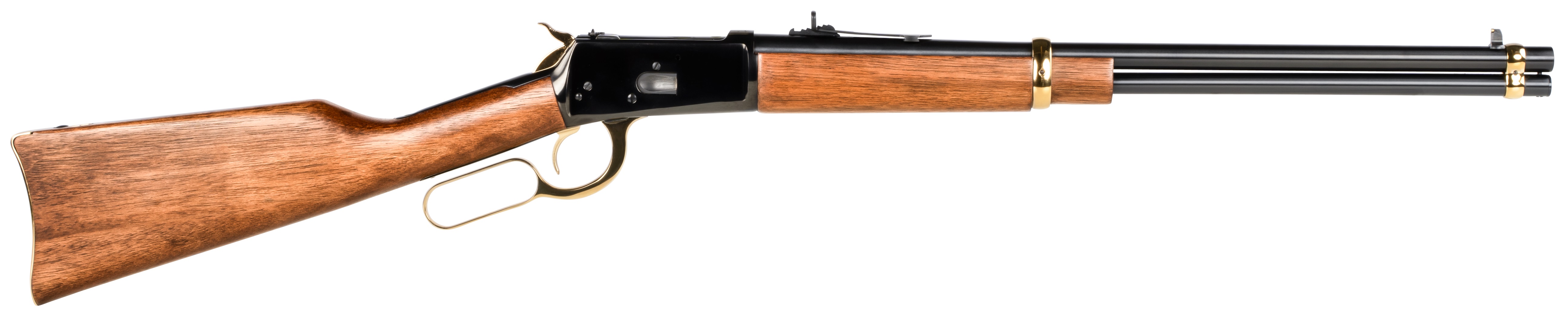 ROSSI R92 357 Mag 20" 10rd Lever Action Rifle - Blued / Wood / Gold ...