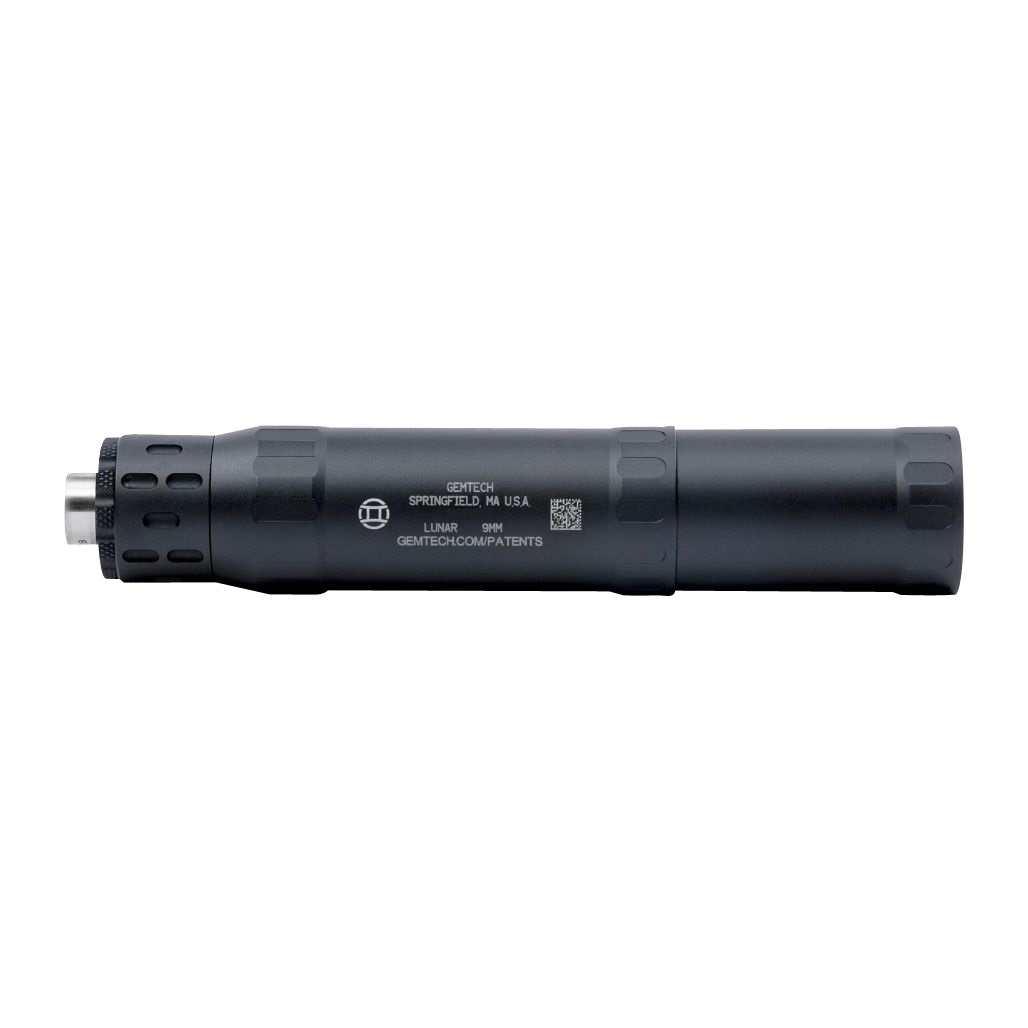 GEMTECH Lunar 9 Suppressor 9mm Silencer - Black | KYGUNCO