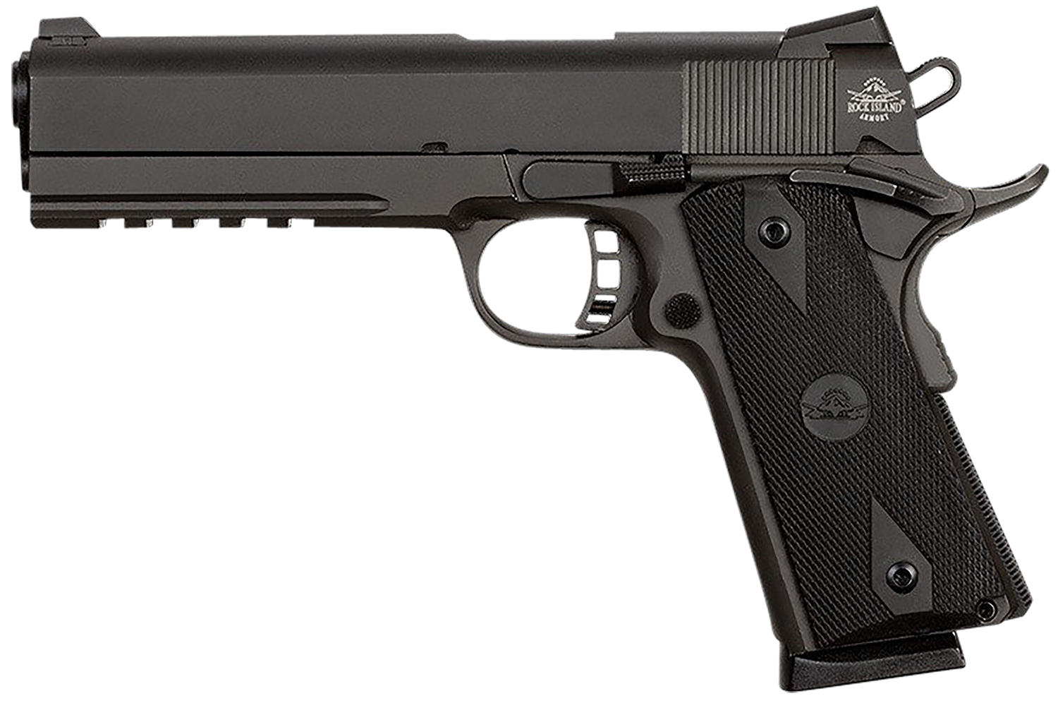 ROCK ISLAND 1911-A1 45 ACP 5" 8rd Pistol - Black | KYGUNCO