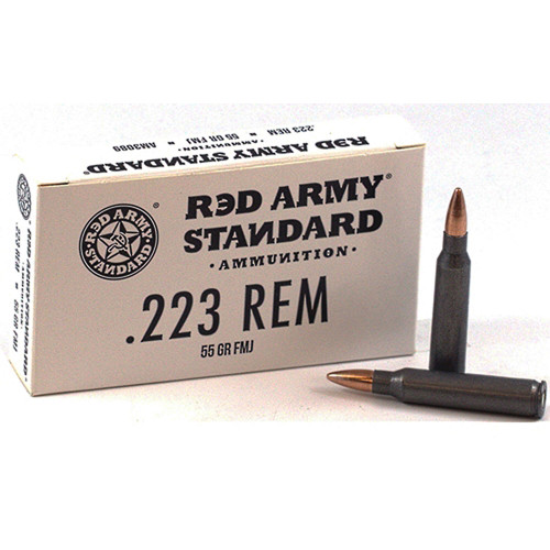 RED ARMY STANDARD 223 Rem 55Gr FMJ 20rd Ammo | KYGUNCO