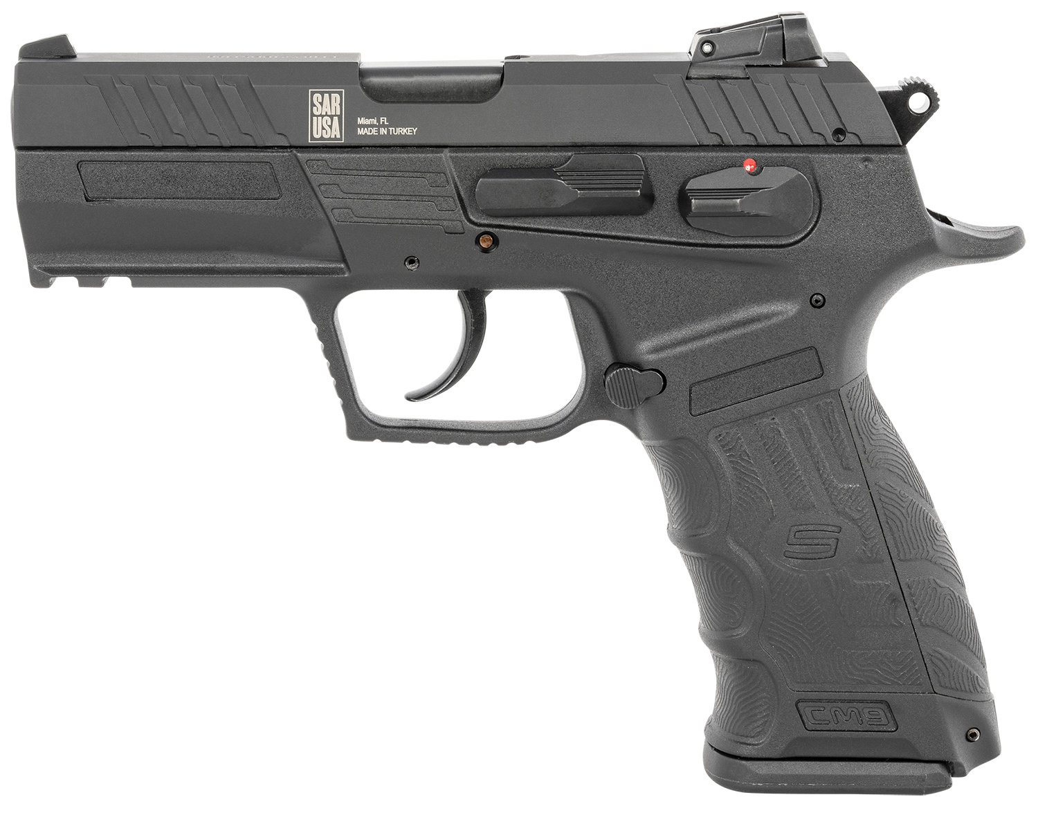 SAR USA CM9 9mm 3.8" 10rd Pistol | Black | KYGUNCO