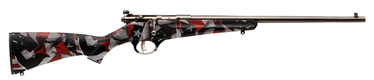 SAVAGE ARMS Rascal Compact 22LR 16.13" Bolt Rifle - American Flag ...