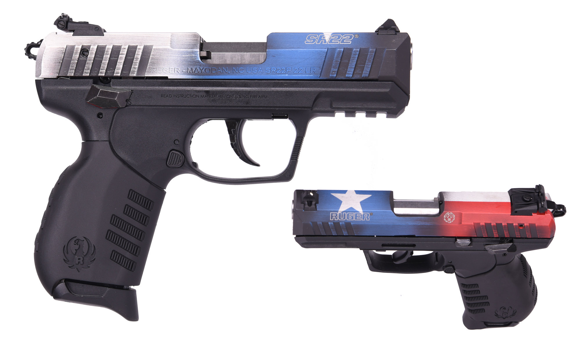 RUGER SR22 22 LR 3.5in Texas Flag 10rd | KYGUNCO