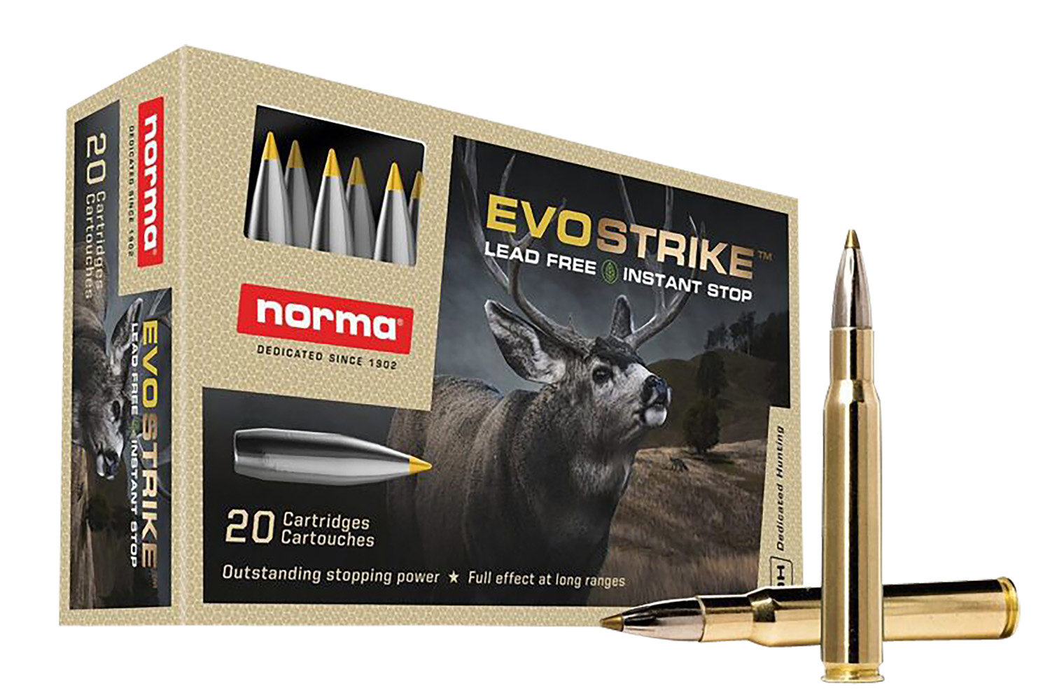 NORMA AMMO Dedicated Hunting Evostrike 30-06 Springfield 139 gr Polymer ...