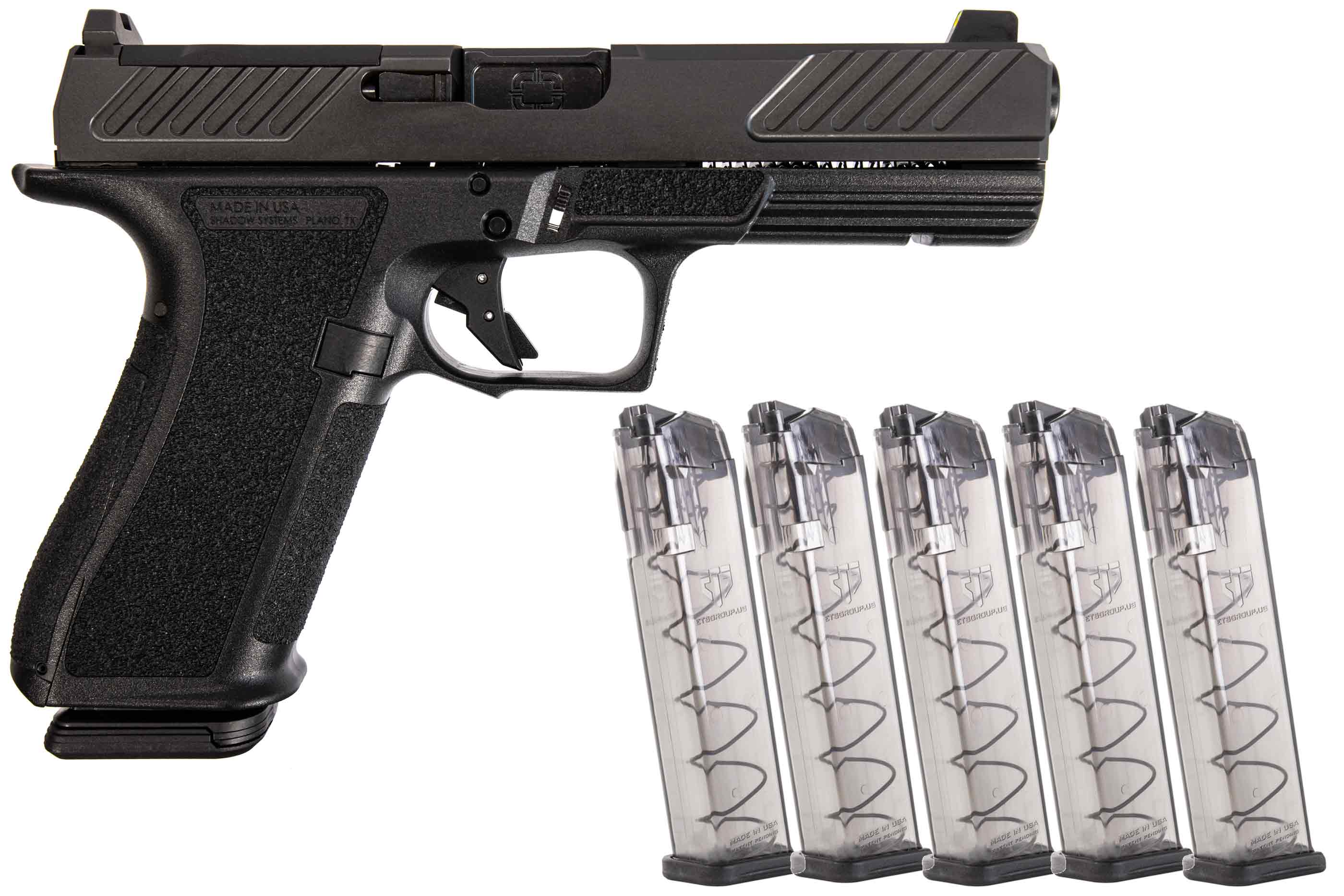 SHADOW SYSTEMS DR920 Combat 9mm + 5 ETS 22 rnd Mags COMBO | KYGUNCO