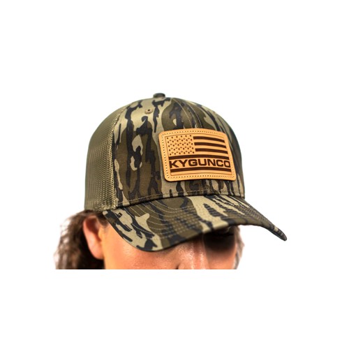 KYGUNCO Flag Logo Deer & Turkey Mossy Oak Hunting Hat | KYGUNCO