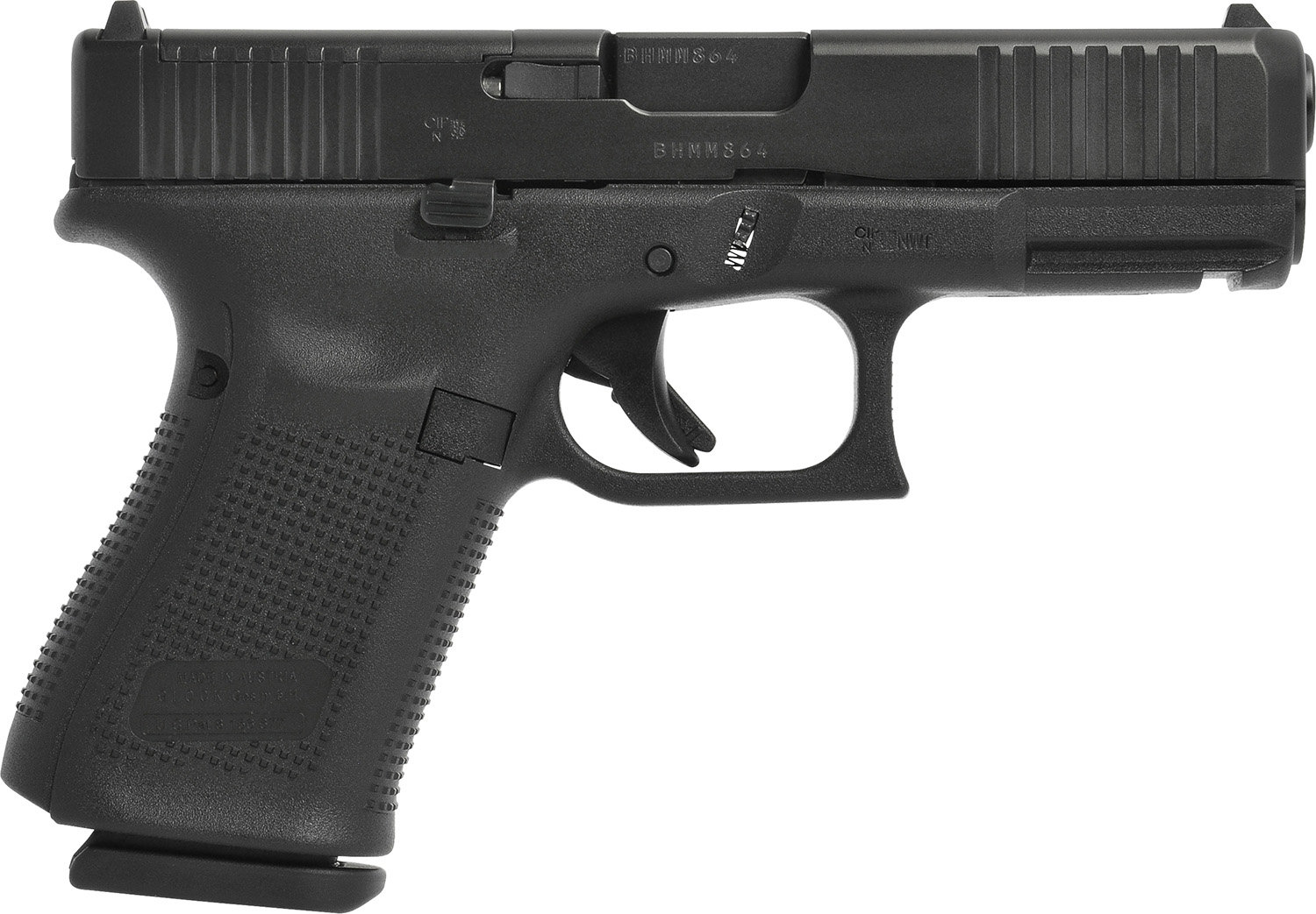 GLOCK G19 G5 MOS 9mm 4.02" 15rd Optic Ready Pistol | Black | KYGUNCO