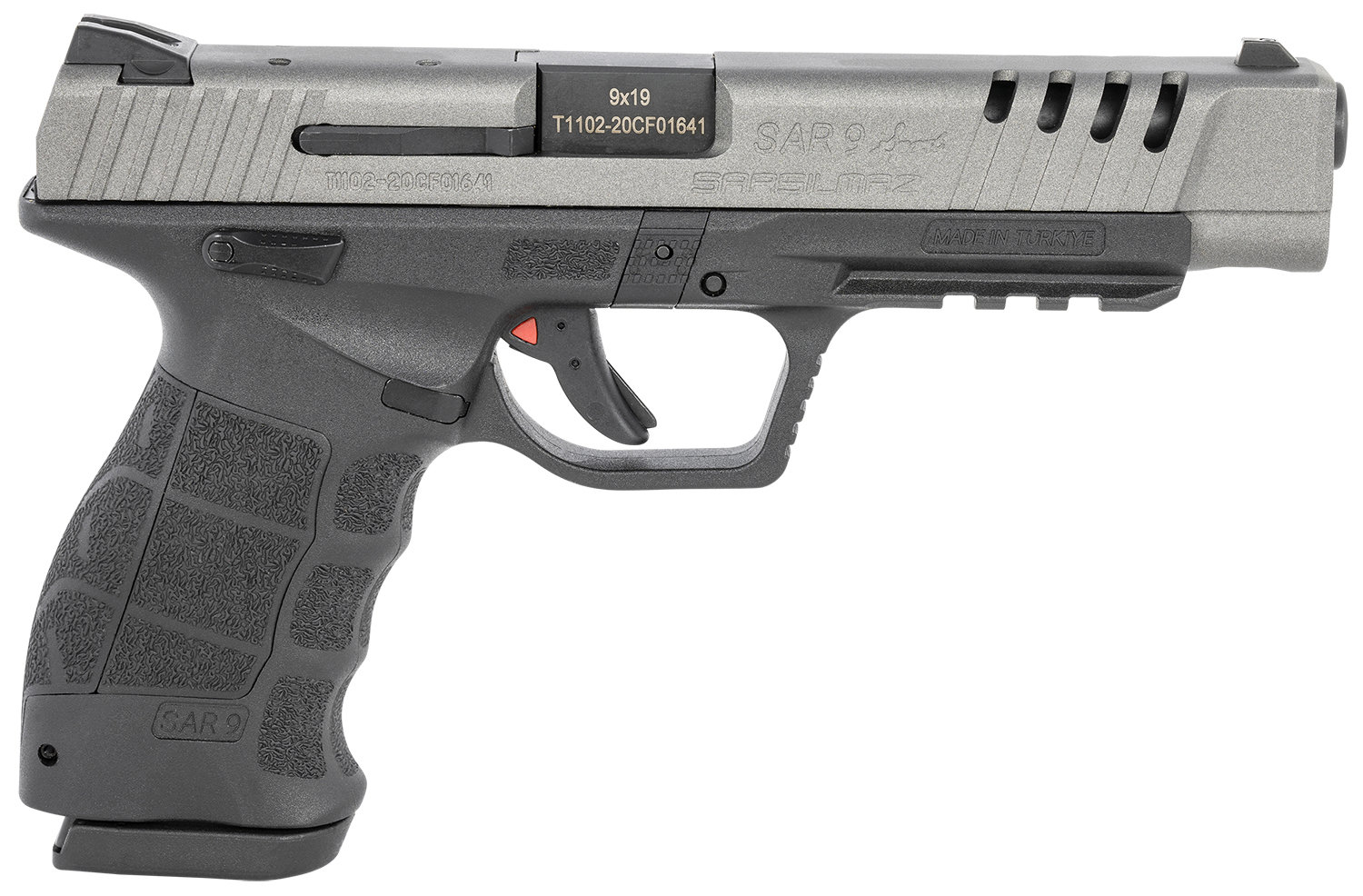SAR USA SAR9 Sport 9mm 5.2" 17rd Pistol w/ Manual Safety - Platinum ...