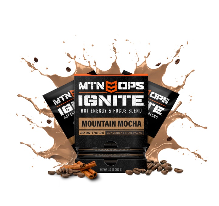 MTN OPS Hot Ignite - Mountain Mocha Trail Pack (20 Pack) | KYGUNCO