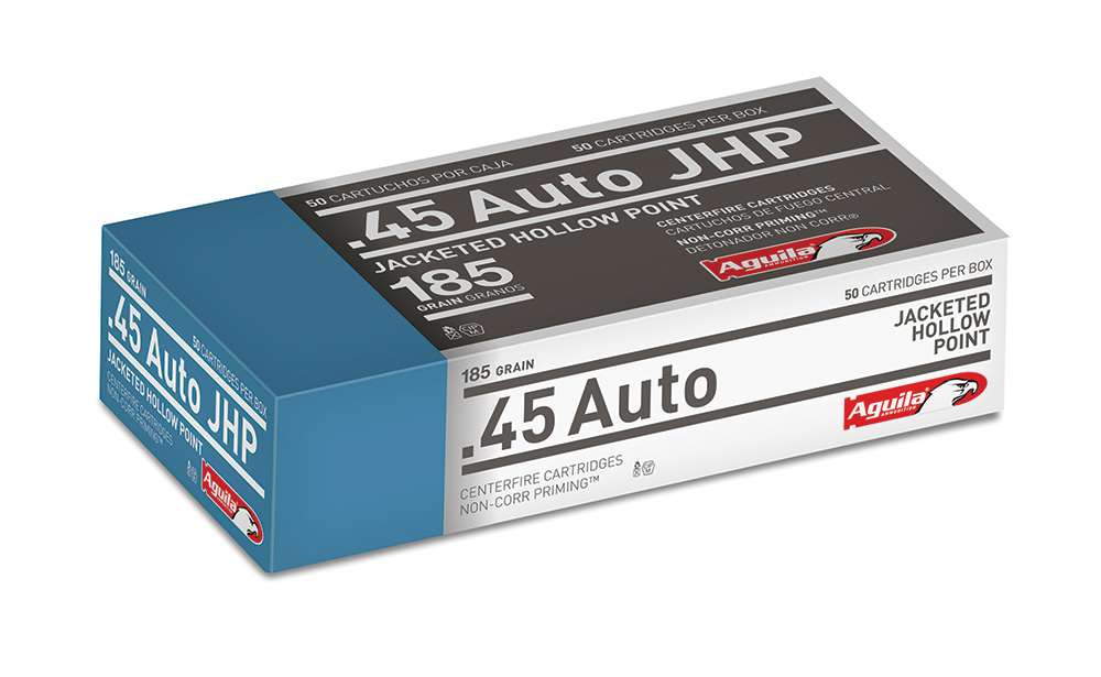 AGUILA AMMO 45 ACP HP 185Gr JHP 50rd Mil-Spec » KYGUNCO