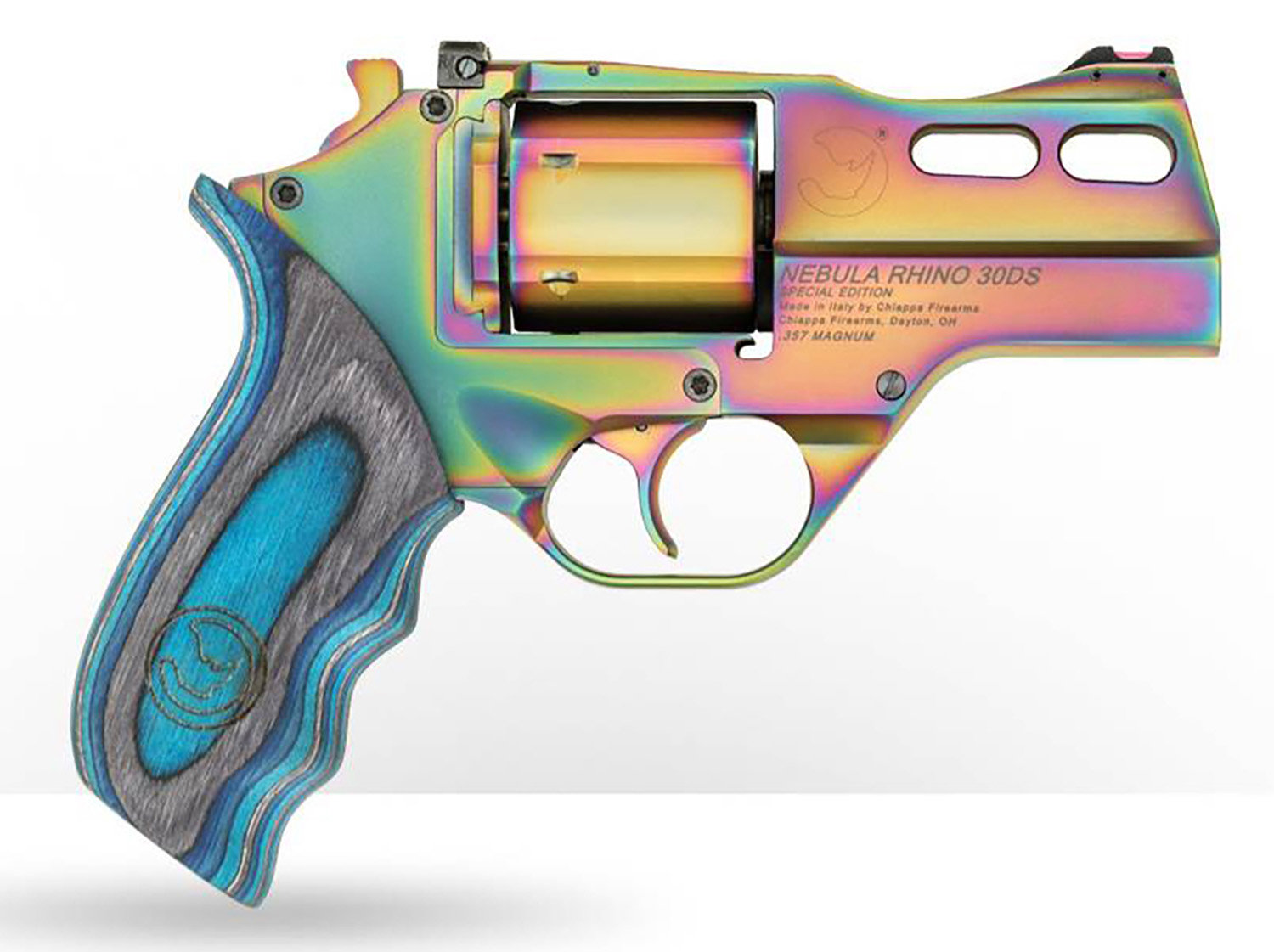 CHIAPPA FIREARMS Rhino 357 Mag / 38 Special 3" 6rd Revolver - Rainbow ...