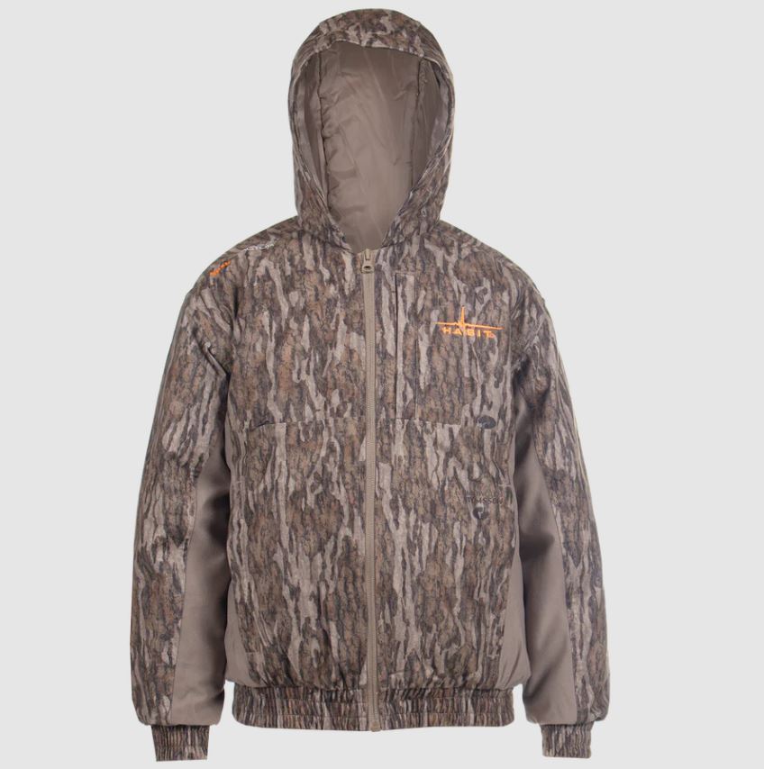 HABIT Cedar Branch Insulated Waterproof Bomber Jacket | Mossy Oak ...