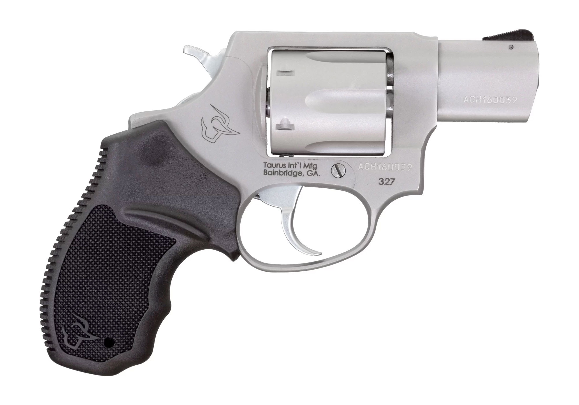 TAURUS 327 Federal Magnum 2" 5rd Revolver | Stainless w/ Rubber Grips ...