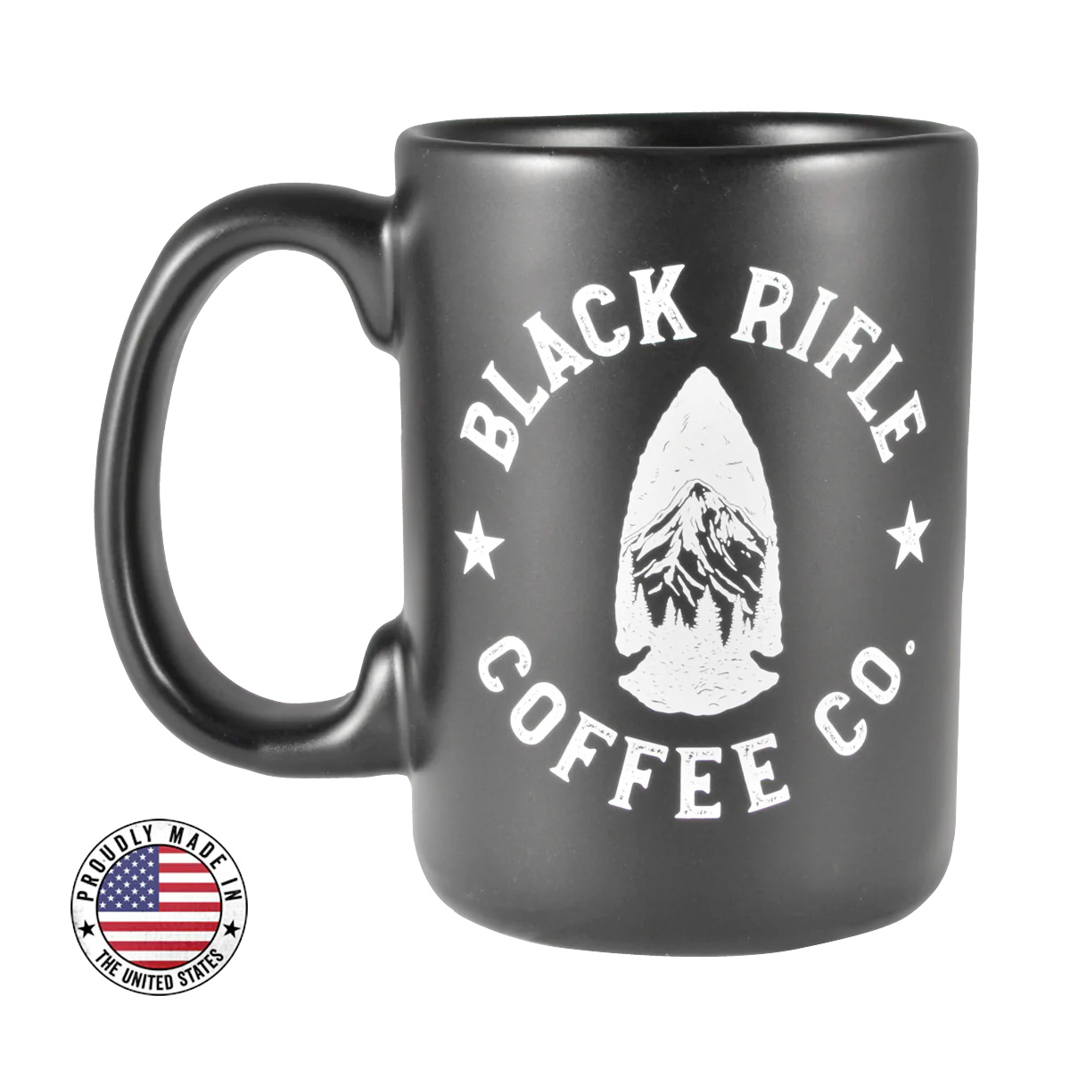 BLACK RIFLE COFFEE Arrowhead Ceramic Mug Black » KYGUNCO