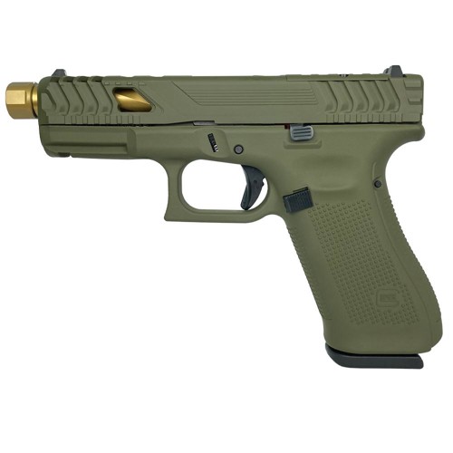 GLOCK G45 G5 Custom 9mm 4.6ʺ 17rd Optic Ready Pistol + Threaded Zaffari ...