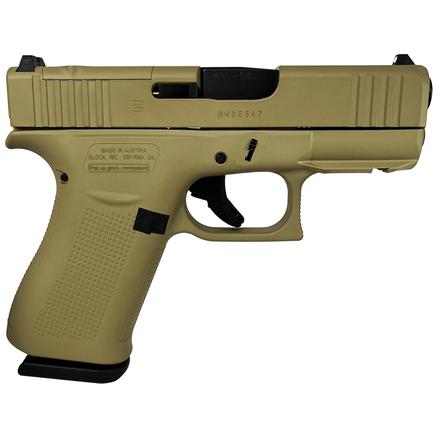 GLOCK G43X MOS 9mm Fixed 5.5lb w/front rails US Made-FDE | KYGUNCO
