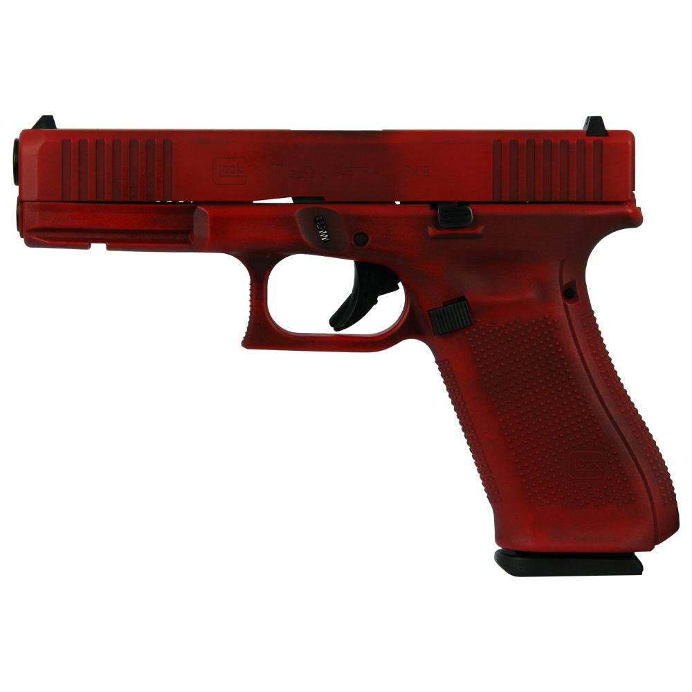 GLOCK G17 G5 9mm 4.49" 17rd Distressed Red | KYGUNCO