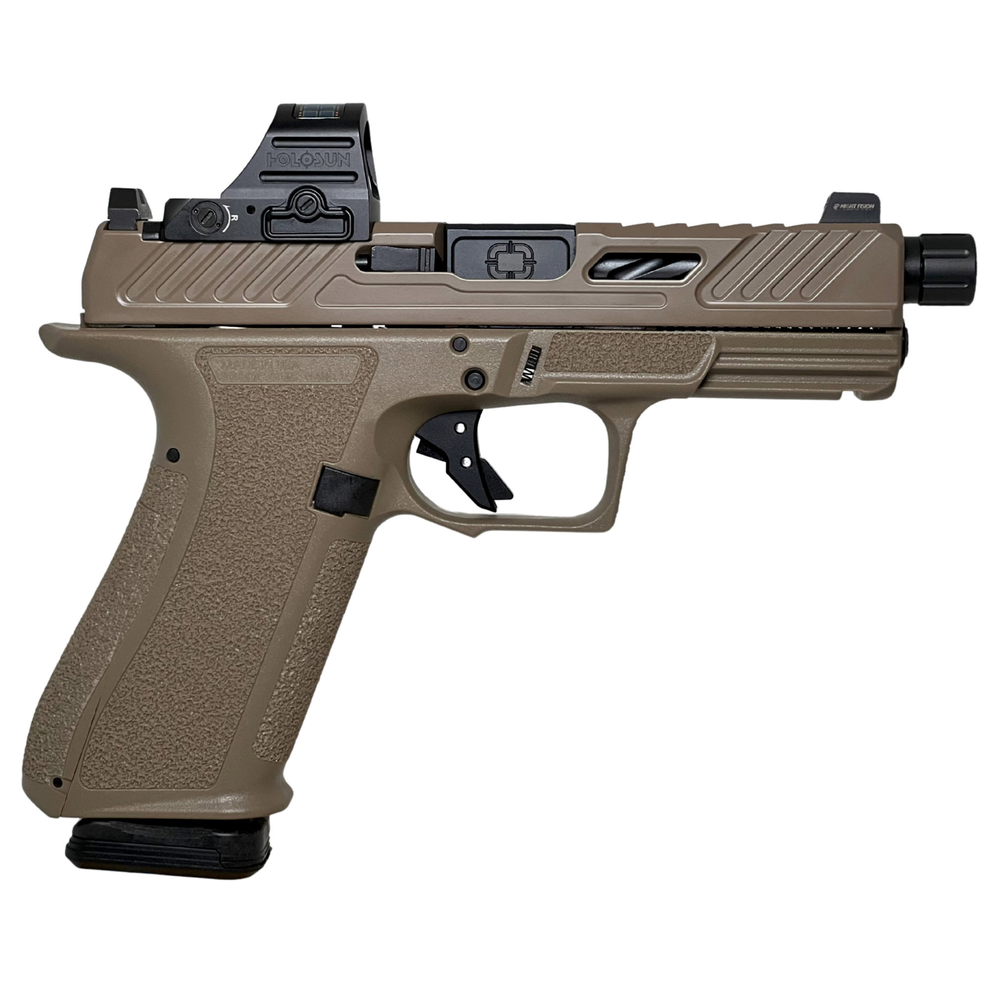 SHADOW SYSTEMS XR920 9mm FDE Elite Optic TB Blk Grn Trit/Holosun | KYGUNCO