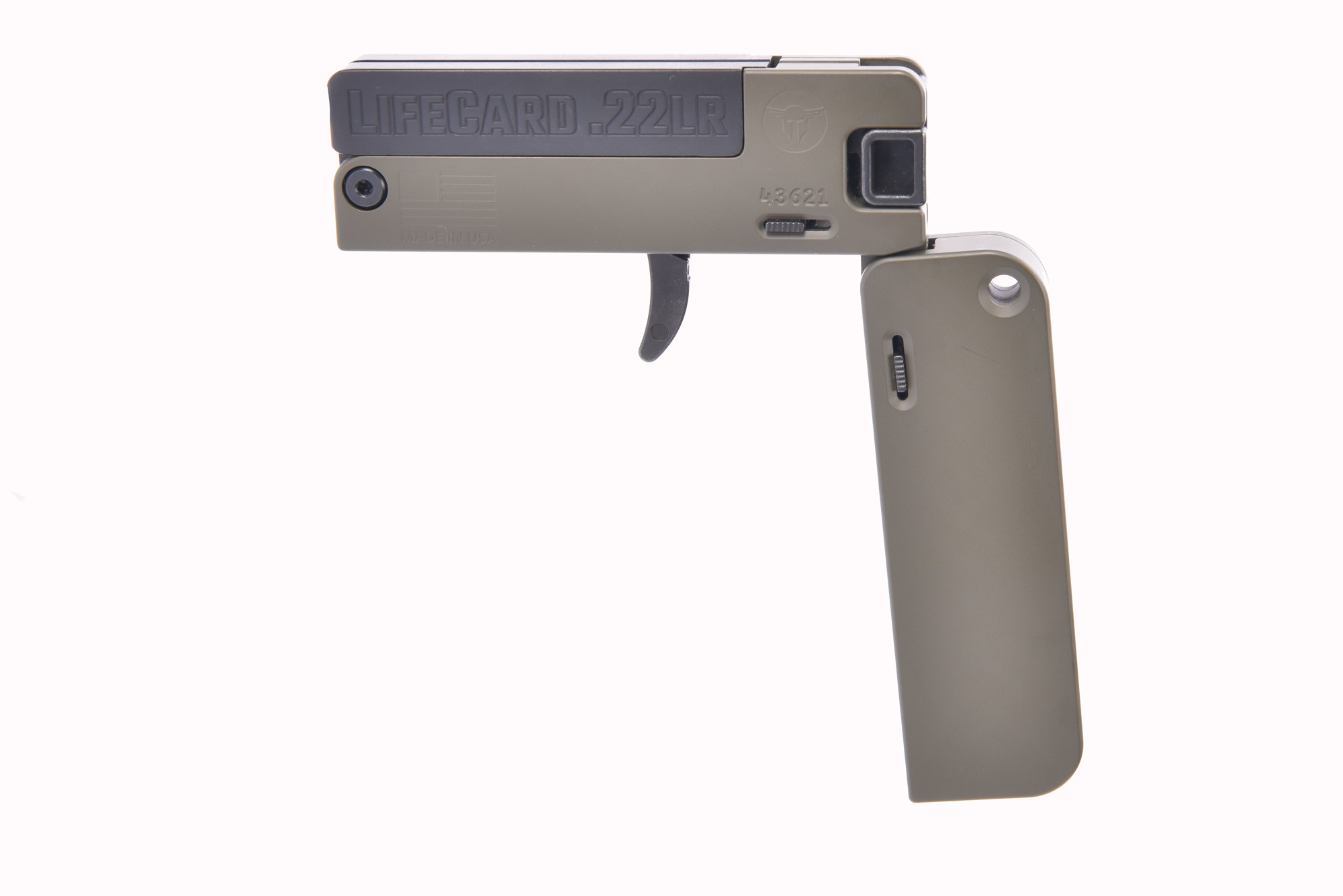 TRAILBLAZER FIREARMS Lifecard 22 LR 2.5" Single Shot Pistol | OD Green ...