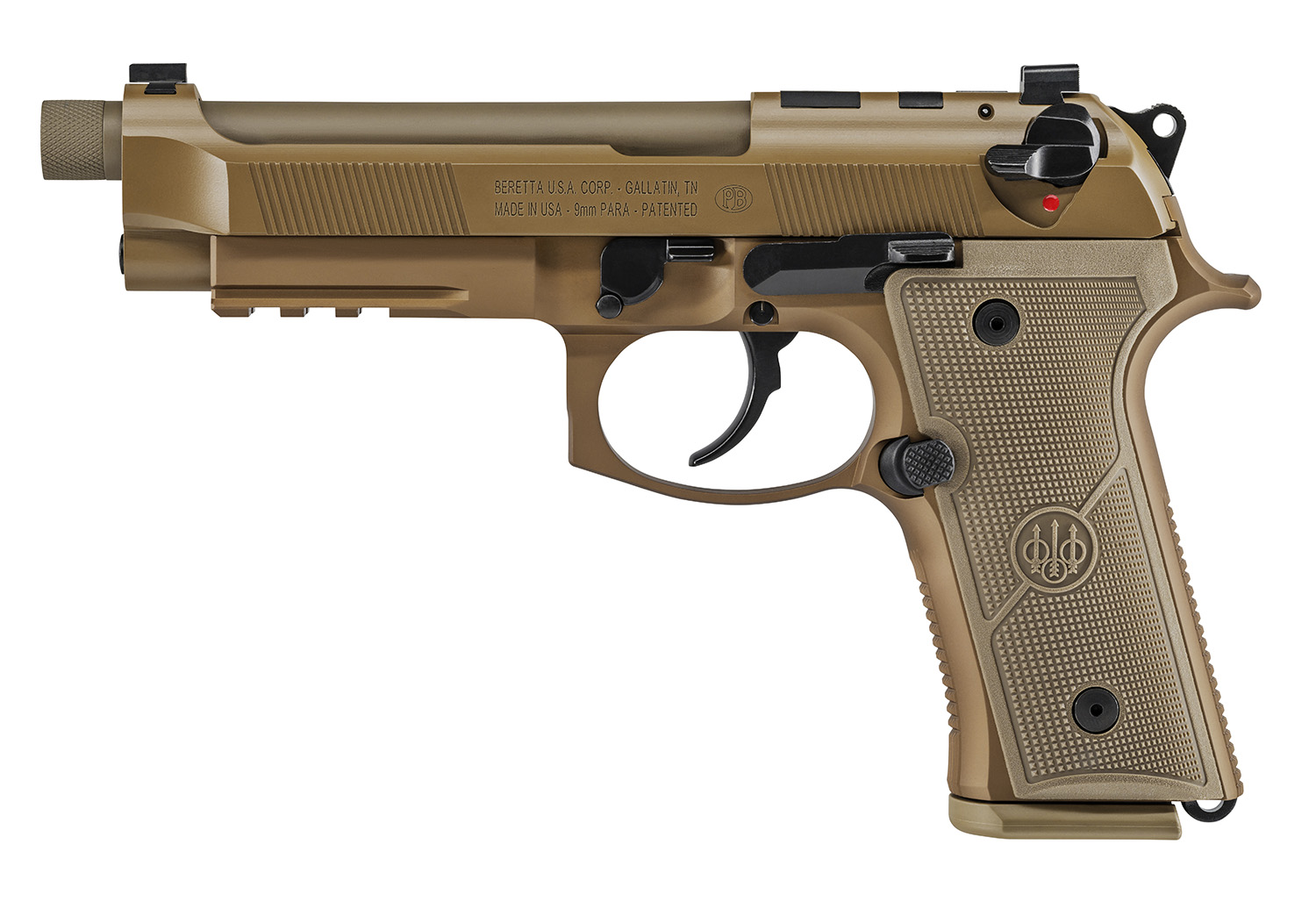 BERETTA M9A4 Centurion 9mm 5.1" 18rd Optic Ready Pistol - FDE | KYGUNCO