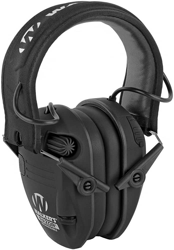 WALKERS Razor Slim 23db - Game Ear Rechargeable Electronic Muffs - Black | KYGUNCO