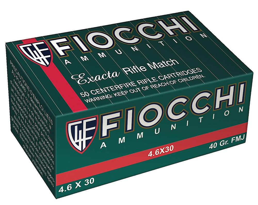 FIOCCHI Exacta Match 4.6x30mm H&K 40gr Ammunition | 50 Rounds | KYGUNCO